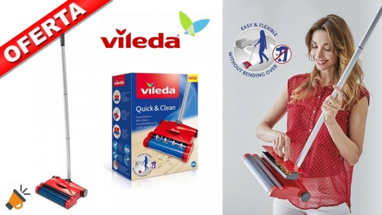 ¡PRECIO MÍNIMO! Escoba eléctrica Vileda Quick & Clean por 15,47€
