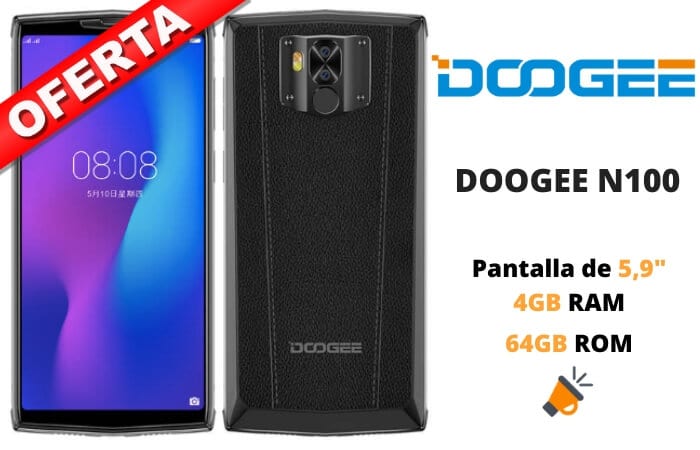 📱¡SÚPER BATERÍA! DOOGEE N100 de 4GB RAM|64GB por SOLO 130€