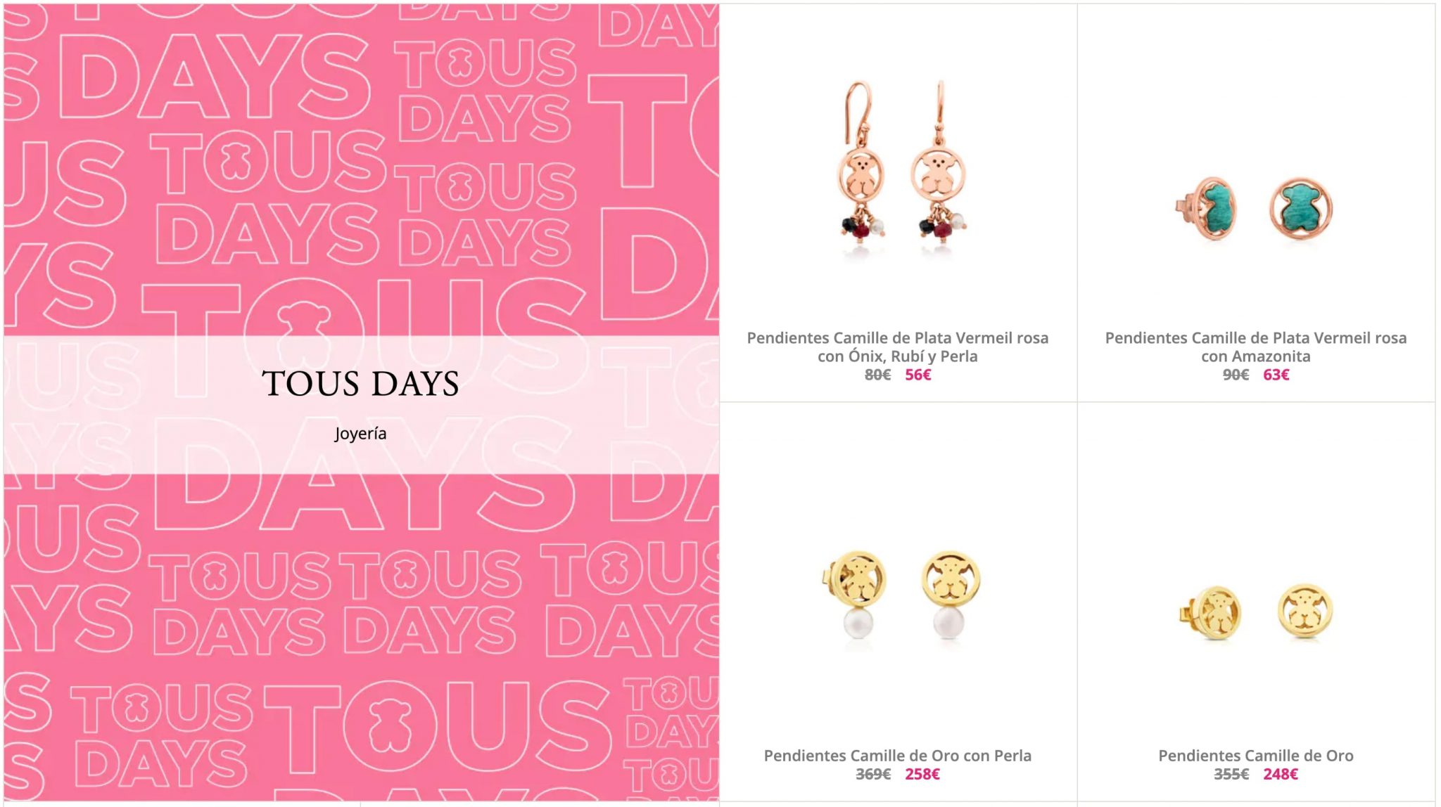 💍 ¡Outlet TOUS! Joyas y accesorios con hasta -40% descuento