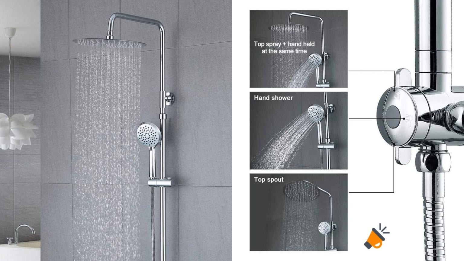 Columna de Ducha Multifuncional con Barra Ajustable por 65,99 ...