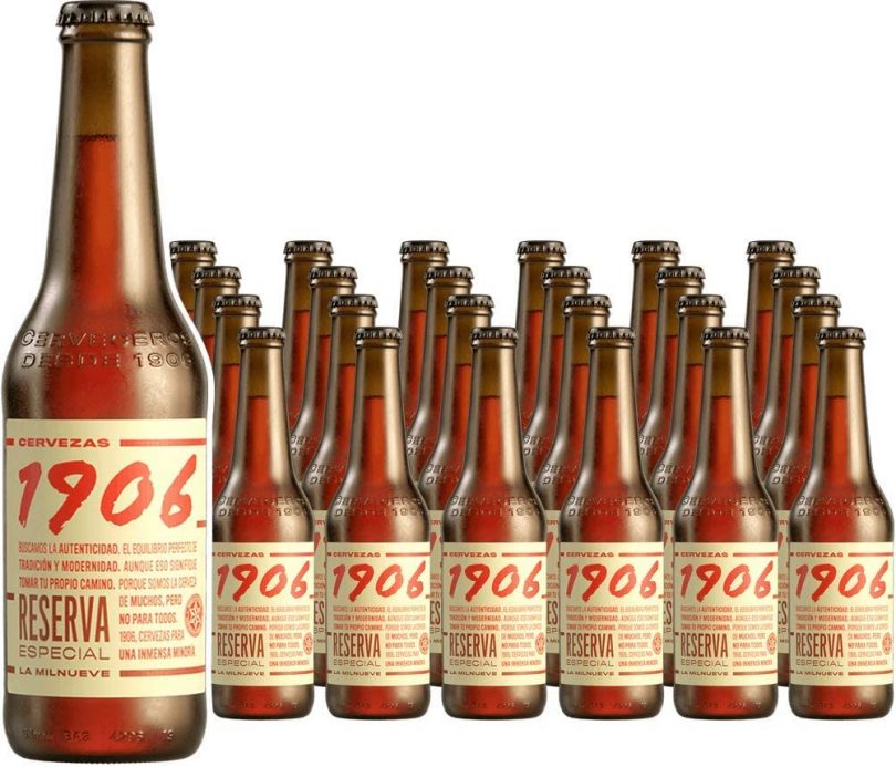 🔥 ¡OFERTÓN! 24 botellas Cerveza 1906 Reserva Especial por 18€