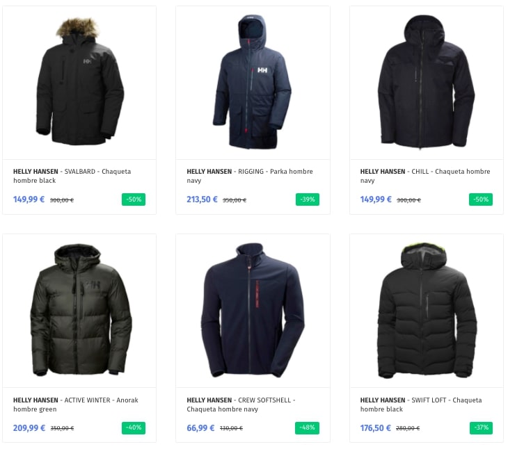 ¡OUTLET HELLY HANSEN! Hasta 75% DTO. en ropa, calzado y accesorios