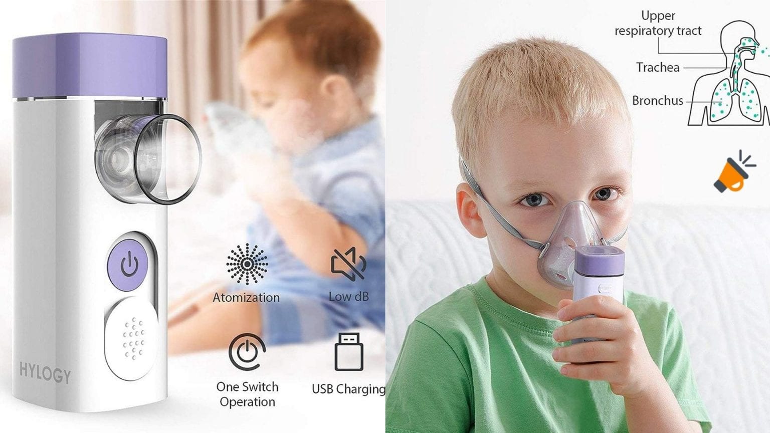 Nebulizador e inhalador portátil para niñ@s y adultos por SOLO 24,99€