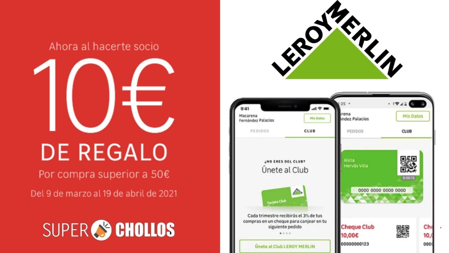 ¡10€ GRATIS! para miembros del Club Leroy Merlin ¡Únete desde la App ...