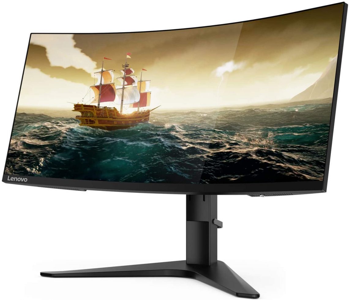 Monitor curvo Lenovo de 34" WQHD, 144Hz y 1 ms por 200€ menos en Amazon