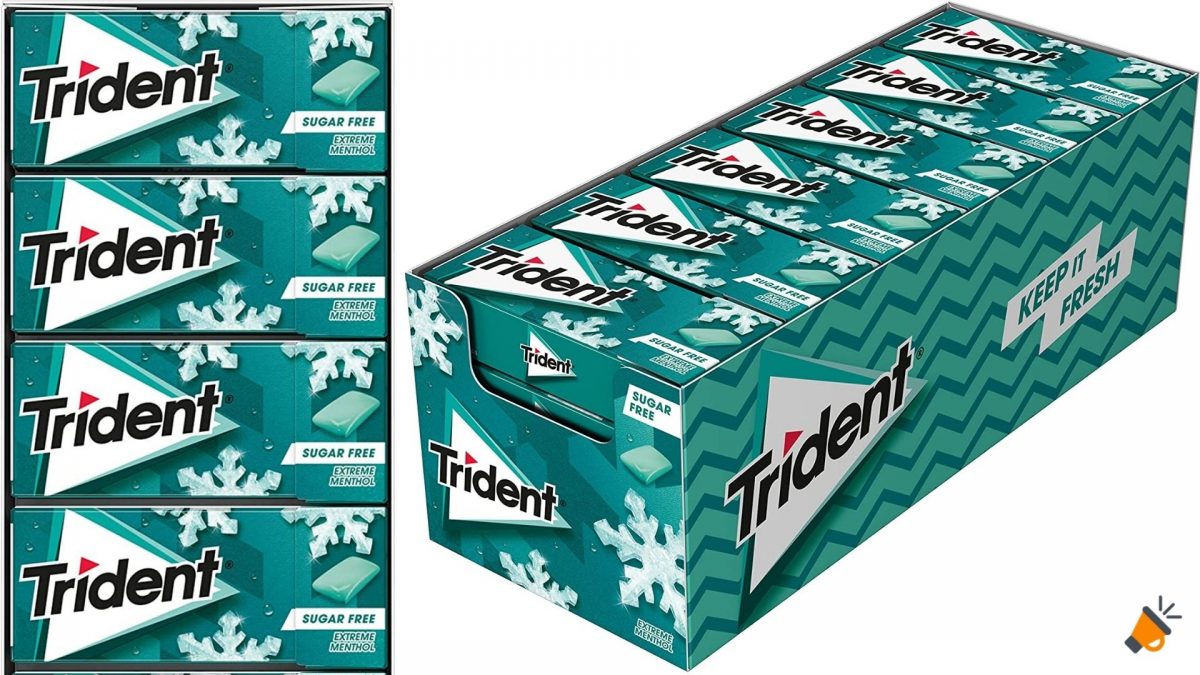 ¡TOP VENTAS! Pack x24 Paquetes de chicles sin azúcar Trident Extreme ...