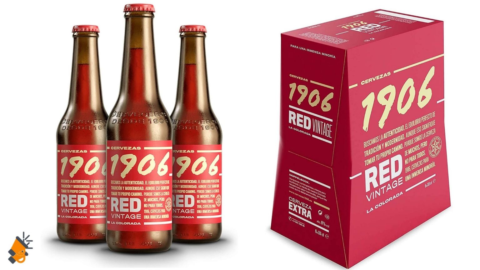 Pack x24 Cervezas 1906 Red Vintage en botella de 330 ml por sólo 19,45€