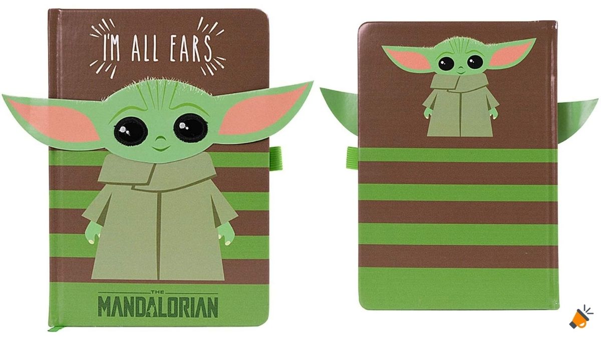 Cuaderno 3D con diseño de Baby Yoda “Soy todo oídos” por SOLO 10,95 ...