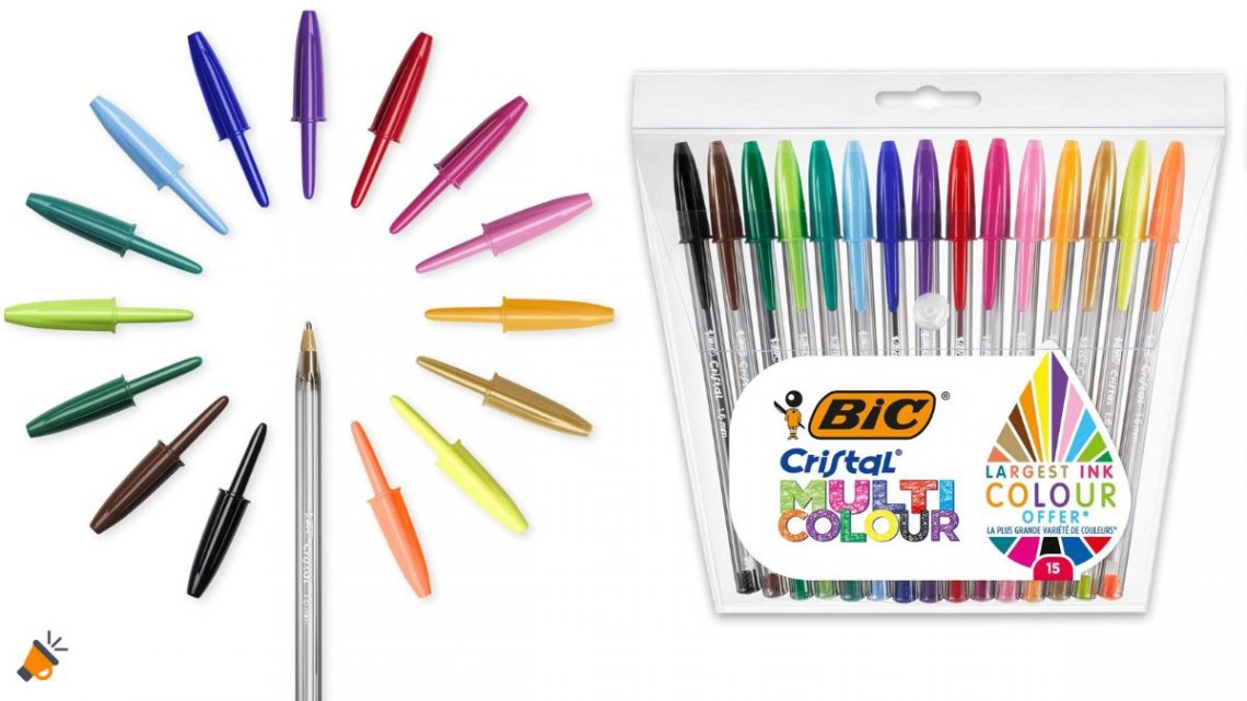 Pack x15 bolígrafos BIC Cristal Multicolour por SOLO 4€ (-62% ...