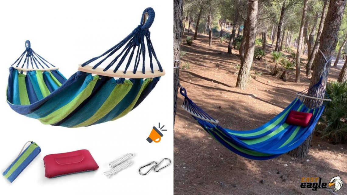 Hamaca colgante Easy Eagle de tela para exterior por SOLO 33€