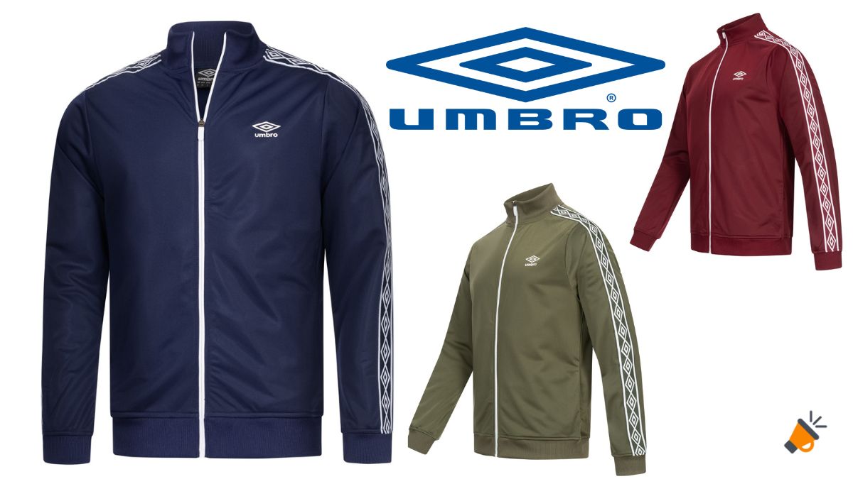 Chaquetas deportivas Umbro Retro Taped para hombre por SOLO 16,99€
