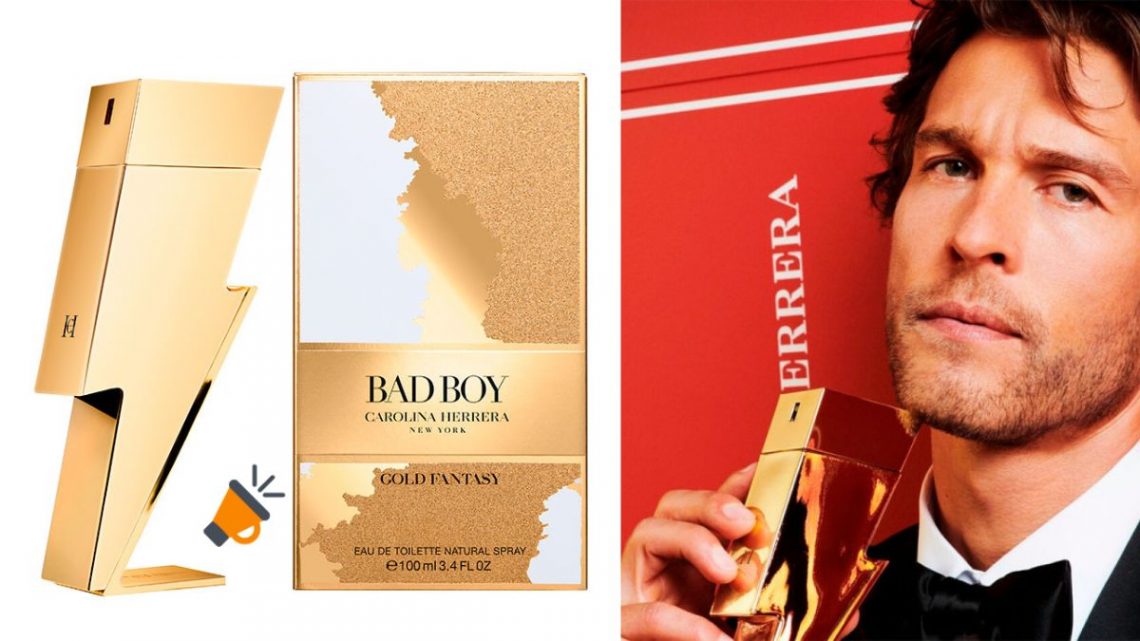 ¡SOLO HOY! Colonia Carolina Herrera Bad Boy Gold Fantasy por 54€ (-50%)