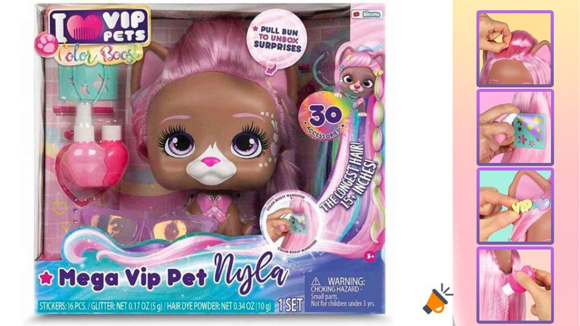 Muñeca Vip Pets Mega Pet Nyla+ 30 accesorios por SOLO 22€ (-49%)
