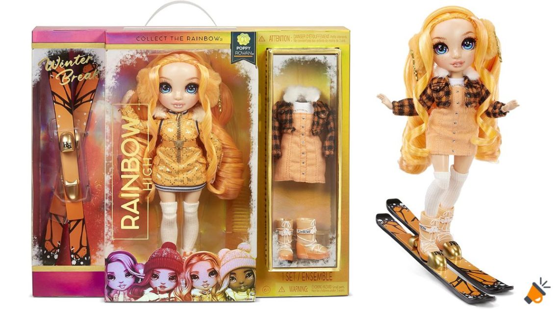 Muñeca Poppy Rowan Winter Break de Rainbow High de 28cm por 29€ (-36%)