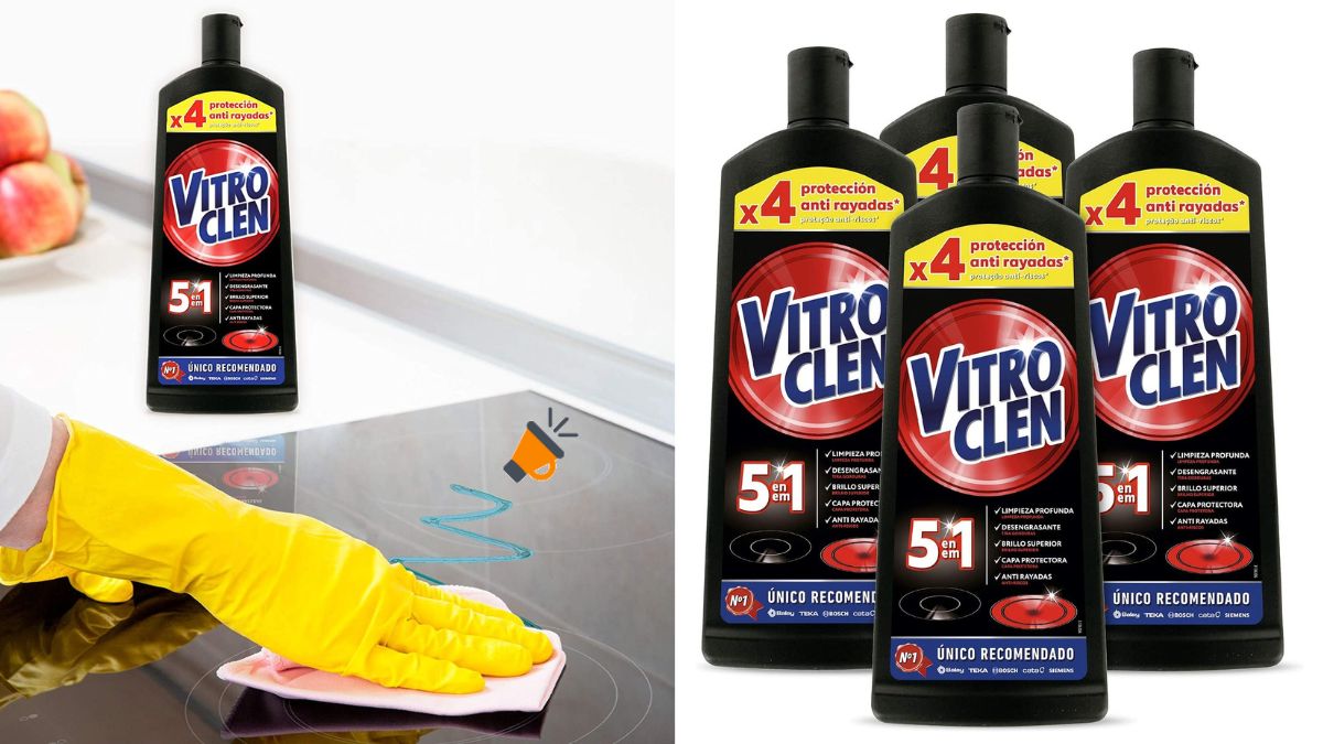 Pack x4 Limpiadores de Vitrocerámica Vitroclen de 450ml por SOLO 17€