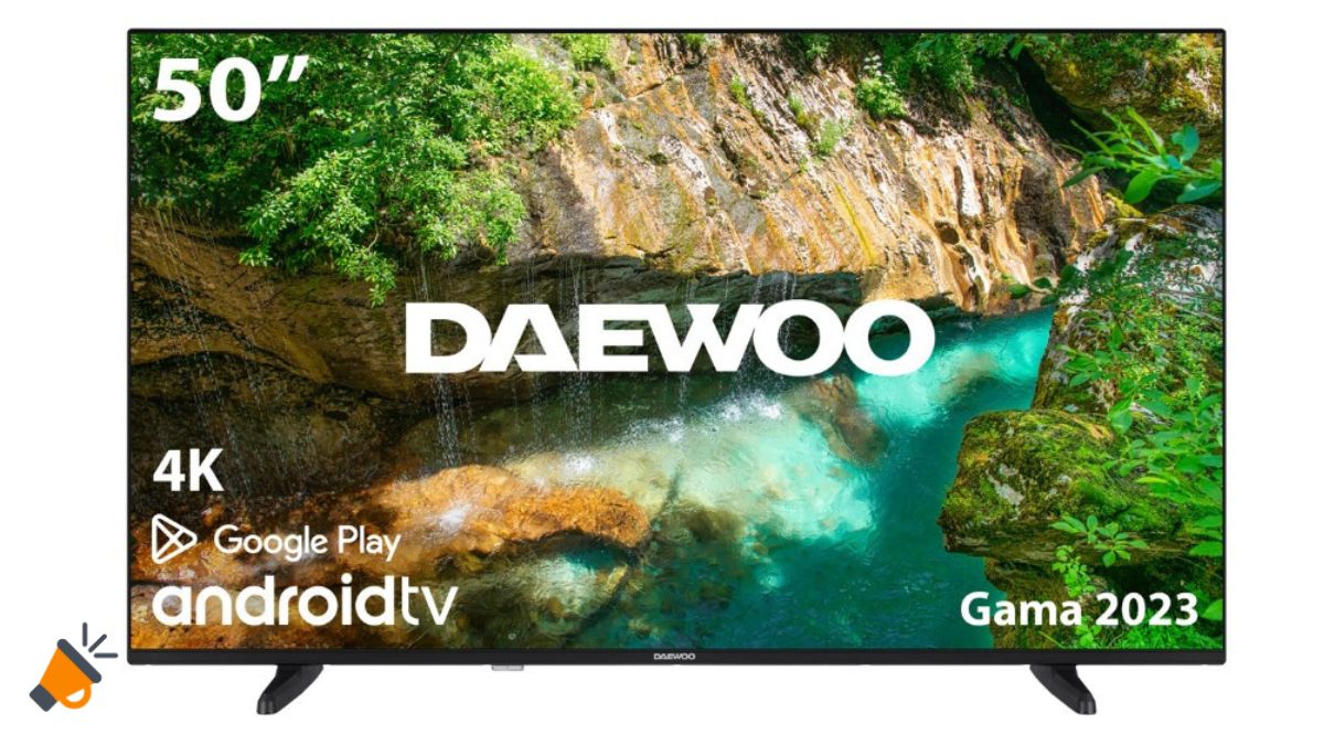 ¡OFERTA FLASH! Smart TV Daewoo 50" 4K UHD con Android 11 por SOLO 249€