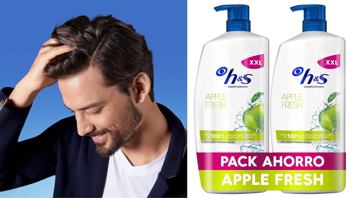 Pack x2 H&S Champu Anticaspa Apple Fresh de 1 litro por SOLO 17,39€