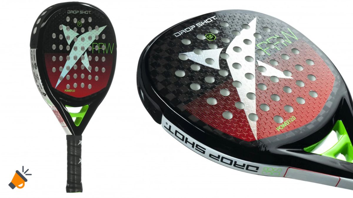 ¡ANTES 230€! Pala pádel Drop Shot Power 2.0 de nivel pro por SOLO 99€