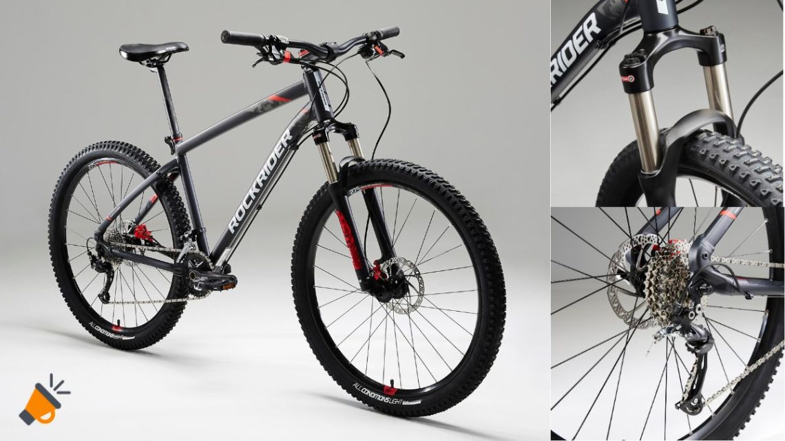 Bicicleta montaña Rockrider ST540 27'5" de 18 velocidades por 379€ (-100€)