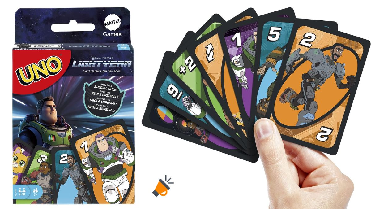 Juego de mesa infantil UNO Buzz Lightyear por SOLO 3€ (-70%)