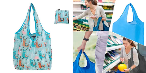 Bolsa plegable para compra en varios diseños por SOLO 1,68€ (-46%)