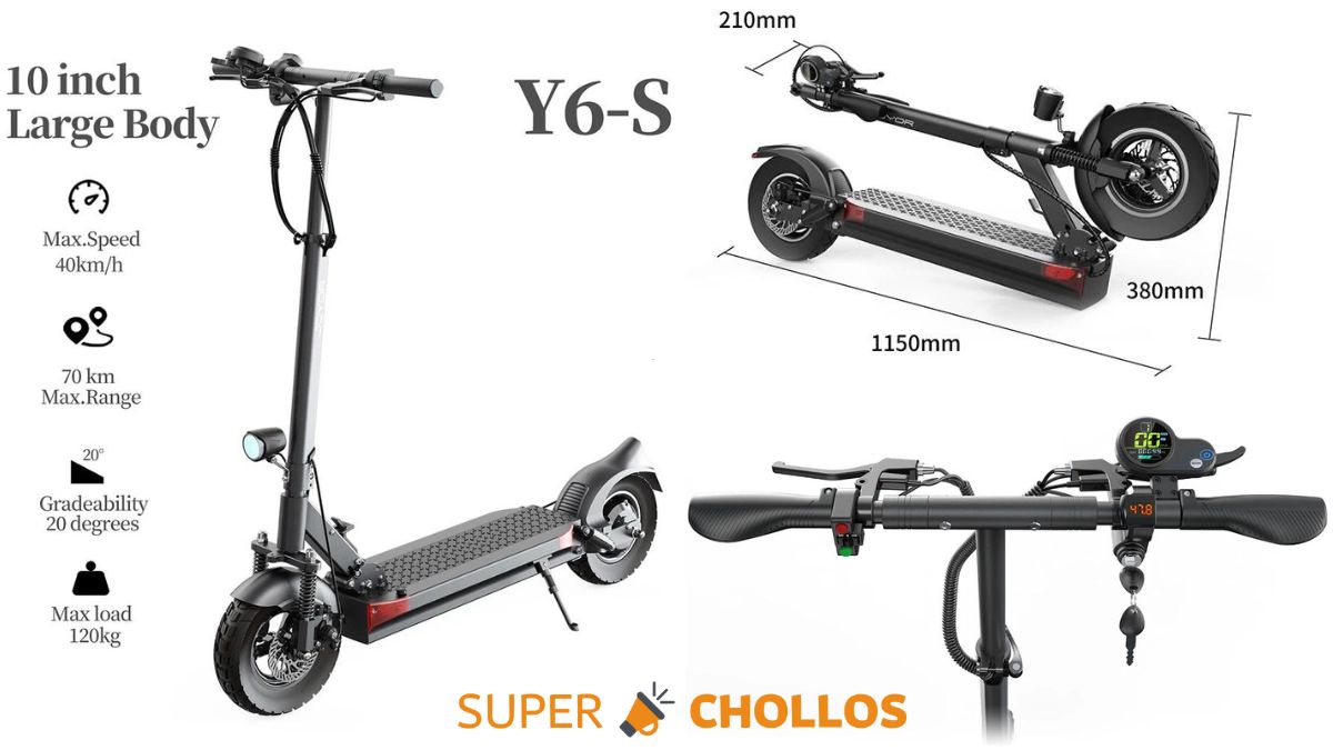 Patinete eléctrico OYOR Y6-S (40km/h - 70km) por SOLO 565€ con cupón