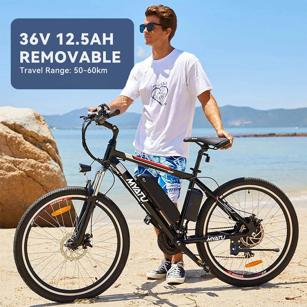 Bicicleta eléctrica de montaña Myatu M0126 de 250W por SOLO 485€