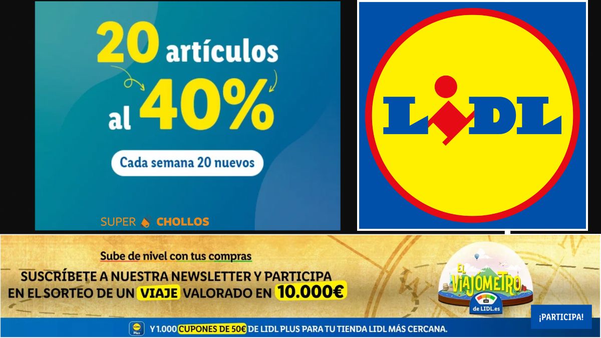 Los 20 con descuento de Lidl ¡20 artículos al 40%!