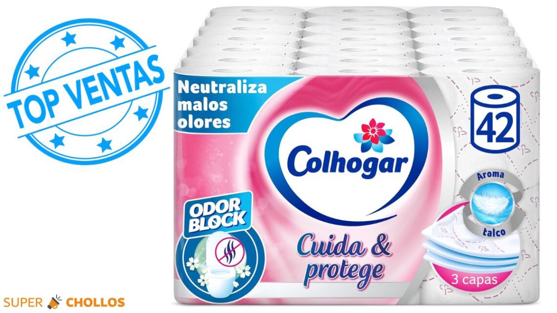 Pack x42 papel higienico Colhogar Protect Cuida&Protege por 12€